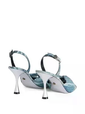 Roberto Cavalli Twisted-design Slingback Sandals