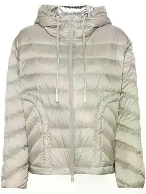 Moncler Delfo Quilted Hooded Jacket - Grey