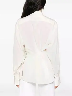 Victoria Beckham Silk Blouse - Neutrals