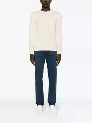 Canali Crew-neck Cotton Jumper