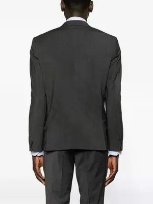 BOSS Notched-lapels Single-breasted Blazer - Grey