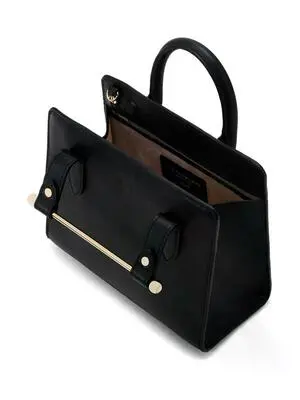 Strathberry The Nano Leather Tote Bag - Black
