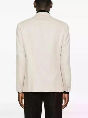 Eleventy Mélange-effect Blazer - Neutrals