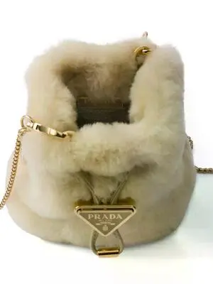 Prada Shearling Mini Bag