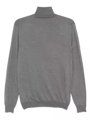 ZANONE Roll-neck Virgin Wool Blend Sweater - Grey
