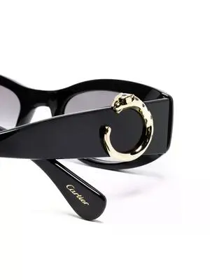 Cartier Panthère C Rectangle-frame Sunglasses