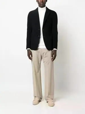 Giorgio Armani Single-breasted Herringbone Blazer