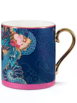 Shanghai Tang Vivid Dragon Mug - Blue