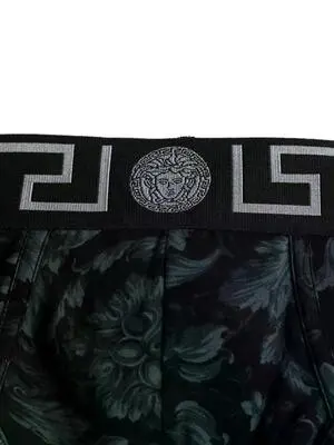 Versace Printed Jacquard Cotton-jersey Briefs