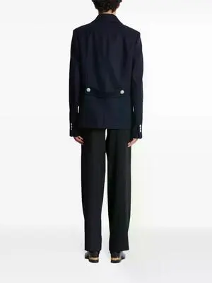 Balmain Double-breasted Felted Coat