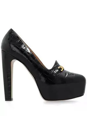 TOM FORD 135mm Whitney Croc-embossed Leather Platform Pumps