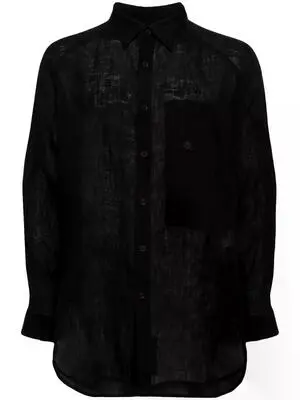 Yohji Yamamoto Panelled Linen Shirt