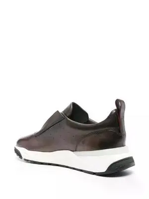 Santoni Leather Sneakers - Brown