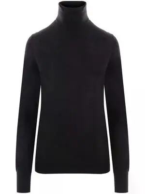ALLUDE Roll Neck Knit T-shirt