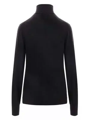 ALLUDE Roll Neck Knit T-shirt