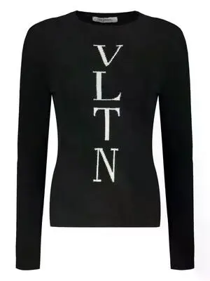 Valentino Garavani Intarsia-knit Logo Jumper