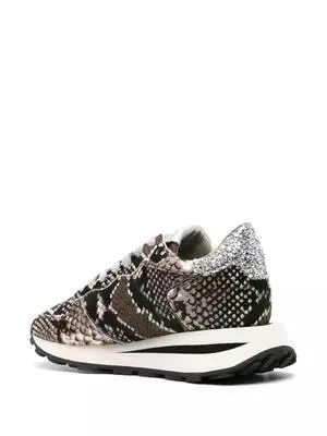 Philippe Model Tropez Haute Sneakers - Brown
