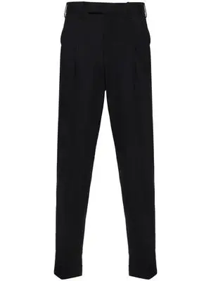 PT TORINO Pleated Slim-cut Trousers