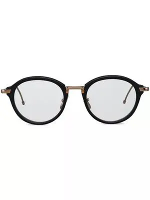 Thom Browne Round-frame Glasses - Black