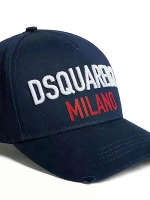 Dsquared2 Embroidered Logo Baseball Cap - Blue