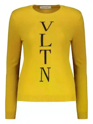 Valentino Garavani Intarsia-knit Logo Jumper