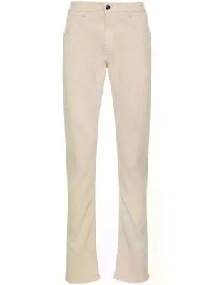 Canali Mid-rise Slim Trousers