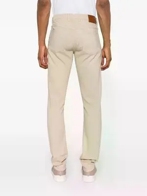 Canali Mid-rise Slim Trousers