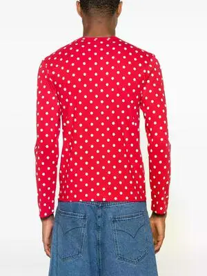 Play Comme Des Garcon Polka-dot Cotton T-shirt