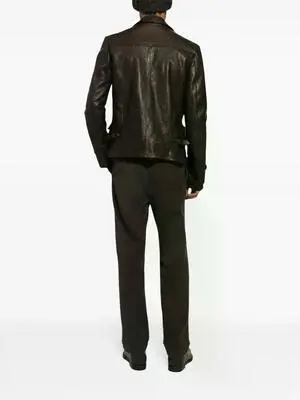 Dolce & Gabbana Logo-tag Tapered Trousers - Grey
