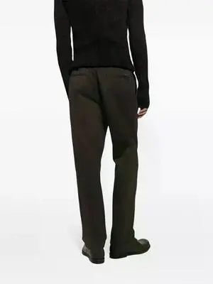 Dolce & Gabbana Logo-tag Tapered Trousers - Grey