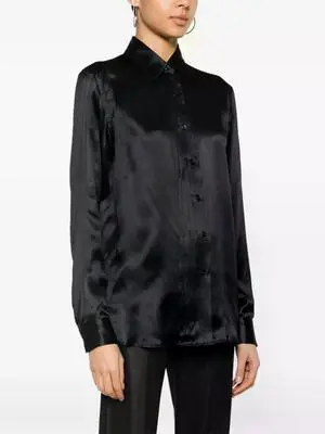 TOM FORD Silk Shirt With Pintuck Detailing