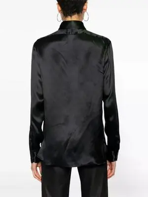TOM FORD Silk Shirt With Pintuck Detailing
