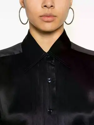 TOM FORD Silk Shirt With Pintuck Detailing