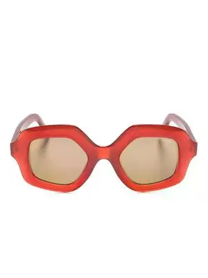 LAPIMA Cecilia Oversized Sunglasses - Red