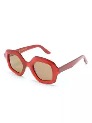 LAPIMA Cecilia Oversized Sunglasses - Red