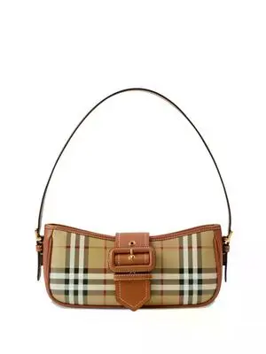 Burberry Check Shoulder Bag - Neutrals