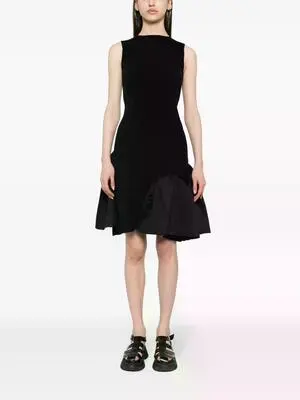 JNBY Asymmetric Patchwork Cotton Midi Dress