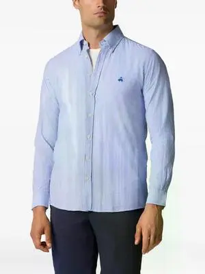 Brooks Brothers Striped Button-down Shirt - Blue