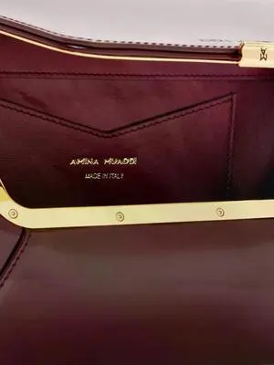Amina Muaddi Ami Shoulder Bag - Red