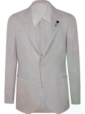 LARDINI Single-breasted Blazer - Grey