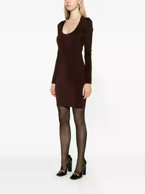 Saint Laurent Décolleté Mini Dress