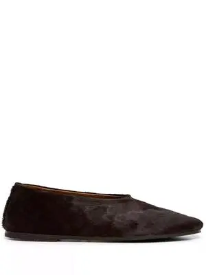 Marsèll Coltellaccio Leather Ballet Flats - Brown