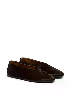 Marsèll Coltellaccio Leather Ballet Flats - Brown
