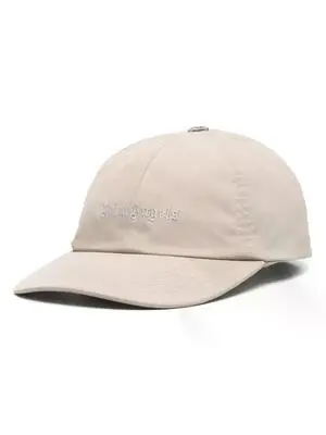 Palm Angels Logo-embroidered Cap - Neutrals