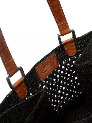 IBELIV Irina Raffia Tote Bag - Black