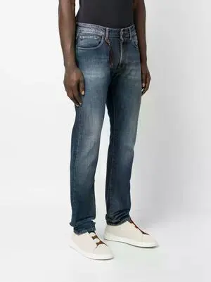 Incotex Straight-leg Jeans With Keyring Attachment
