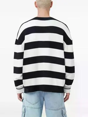 Gcds Striped Logo-appliqué Sweatshirt