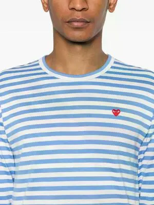 Play Comme Des Garcon Mini Heart-patch T-shirt