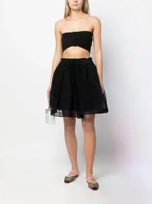 Philosophy Di Lorenzo Serafini Buttoned Draped Crop Top
