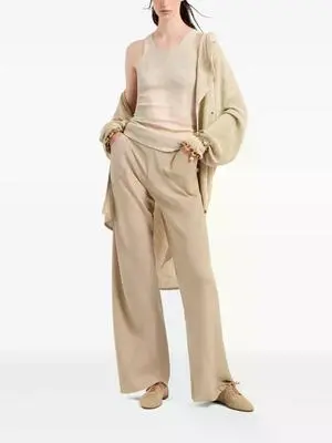 Giorgio Armani Flared Silk Track Pants